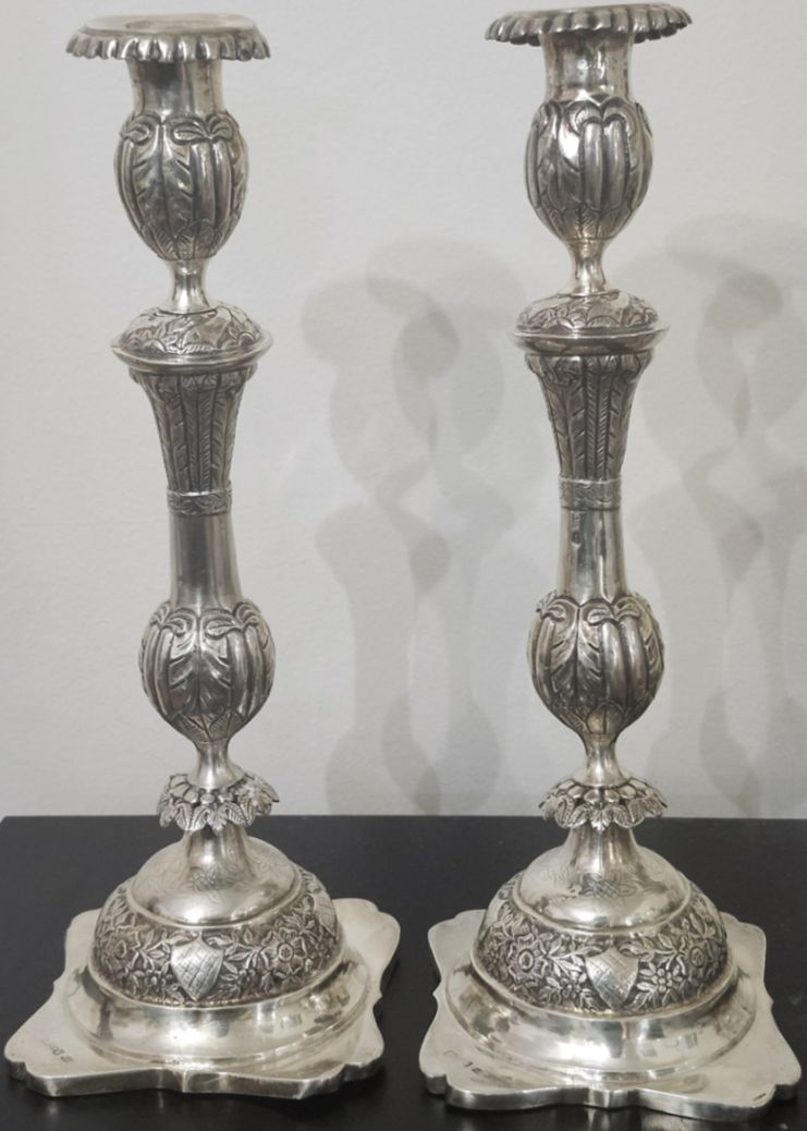 1871 Silver Candlesticks Russia? - www.925-1000.com